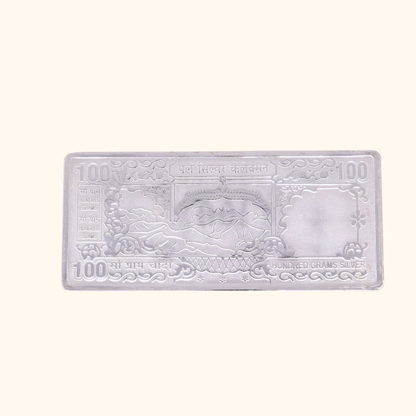 Silver 100Rs Note 100g – RANKA JEWELLERS PC PRIVATE LIMITED
