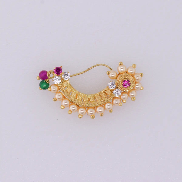 Traditional Bridal Gold Nath Design – RANKA JEWELLERS PC PRIVATE LIMITED