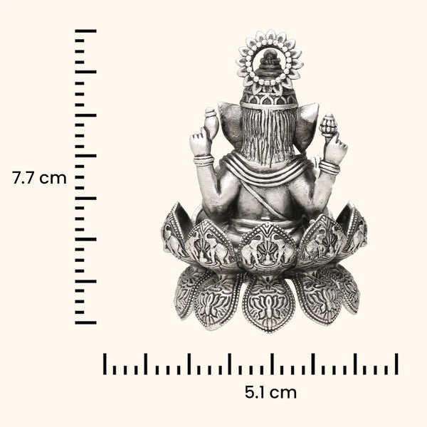 Ganpati Bappa - Antique Silver Idol – RANKA JEWELLERS