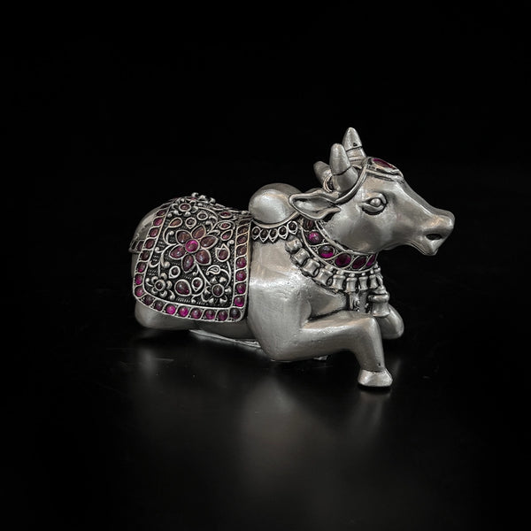 Antique 925 Silver Nandi Sculpture – RANKA JEWELLERS PC PRIVATE LIMITED