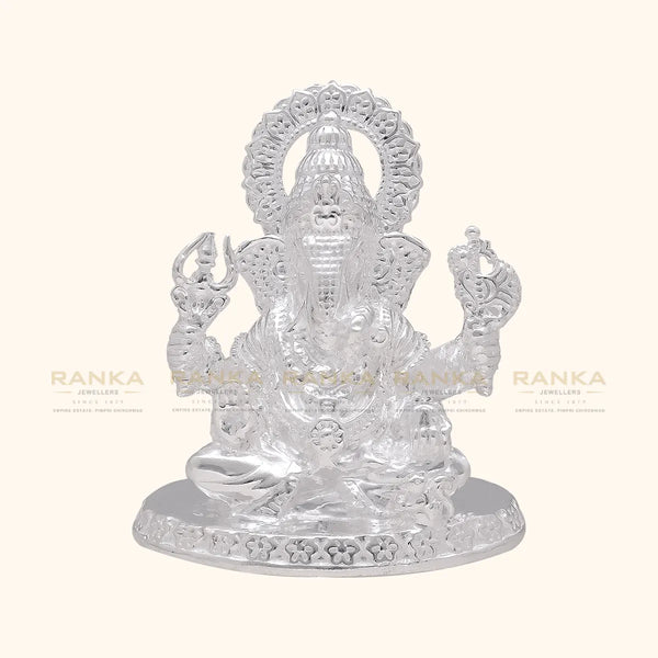 925 Silver Solid Ganesh Idol – RANKA JEWELLERS PC PRIVATE LIMITED